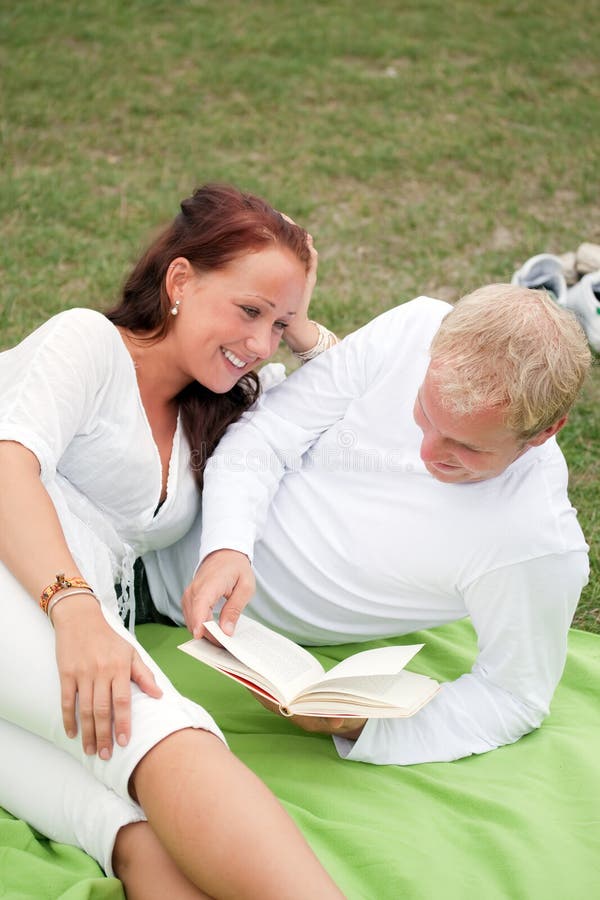Cute couple on picnic stock photo. Image of leisure, girlfriend - 12269692