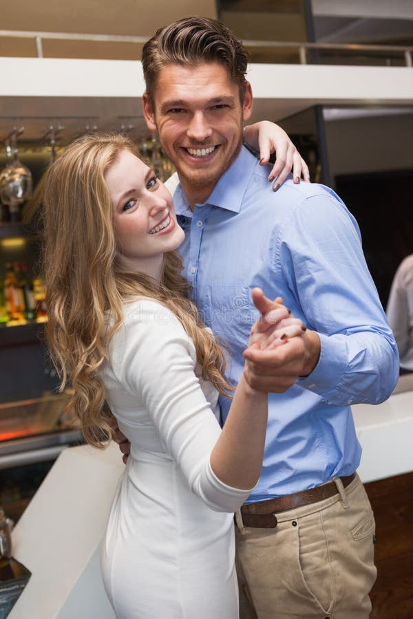 Cute Couple Slow Dancing Together Stock Image - Image of alcohol ...
