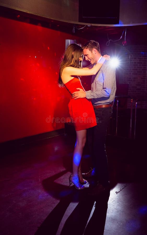Cute Couple Slow Dancing Together Stock Photo - Image of club, clubbing ...