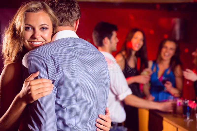 Cute Couple Slow Dancing Together Stock Photo - Image of event ...