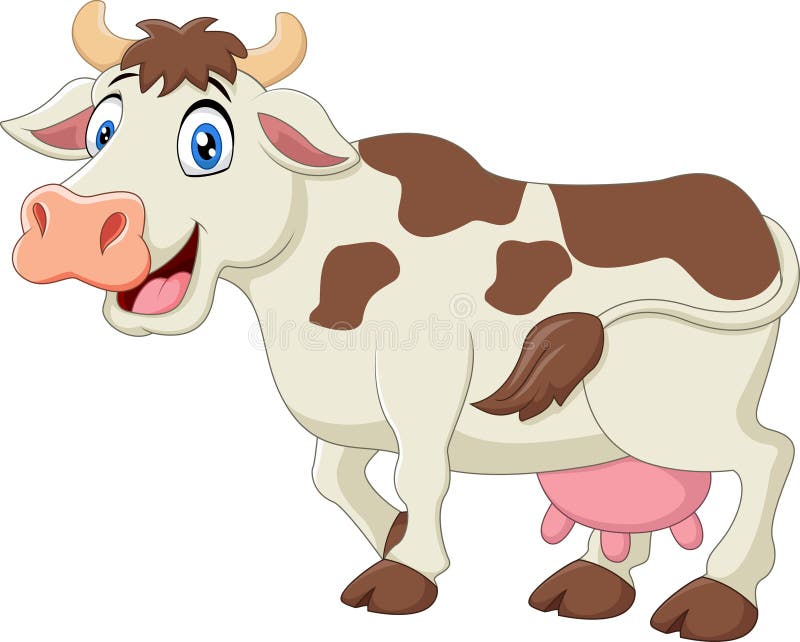 Cute cow cartoon stock vector. Illustration of baby, cattle - 63528206