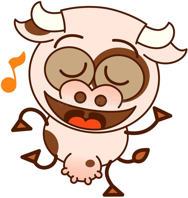 Singing Cow Cartoon Stock Illustrations – 67 Singing Cow Cartoon Stock ...