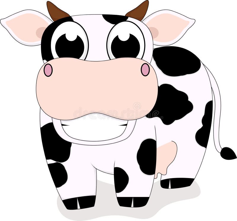 Cute Cow Smile stock vector. Illustration of cheerful - 29275232