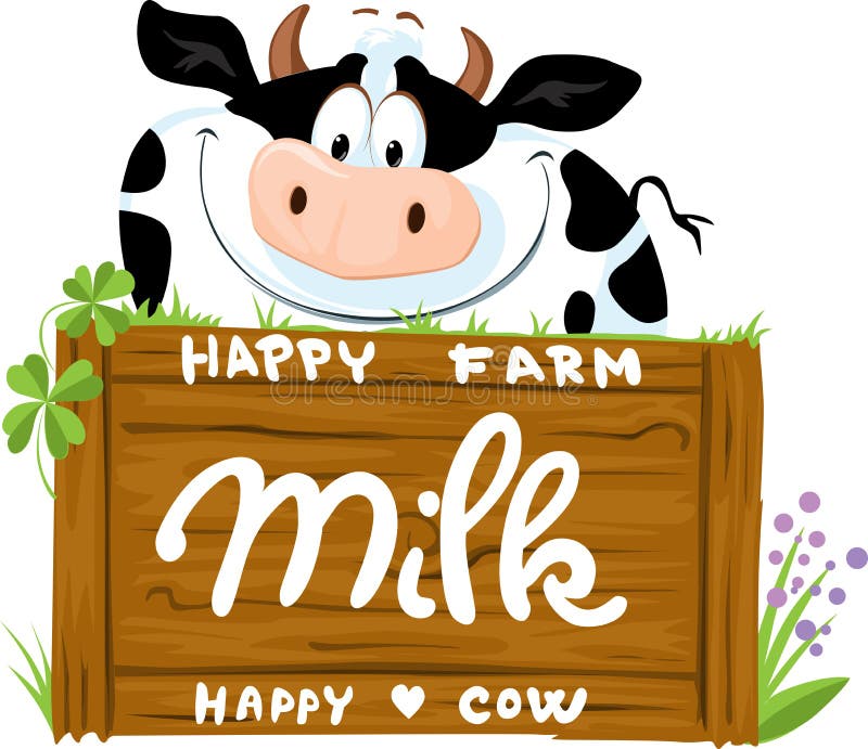 Vector Logo Funny Smiling Cow Stock Illustrations – 212 Vector Logo ...