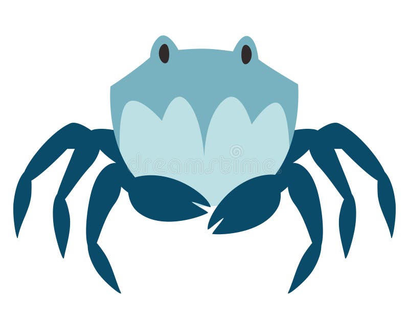 Cute crab front view. stock vector. Illustration of crab - 267631947