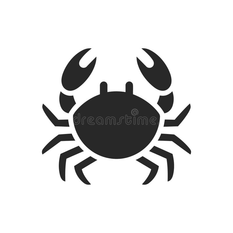 Cute Crab Icon stock vector. Illustration of cute, claws - 361759234