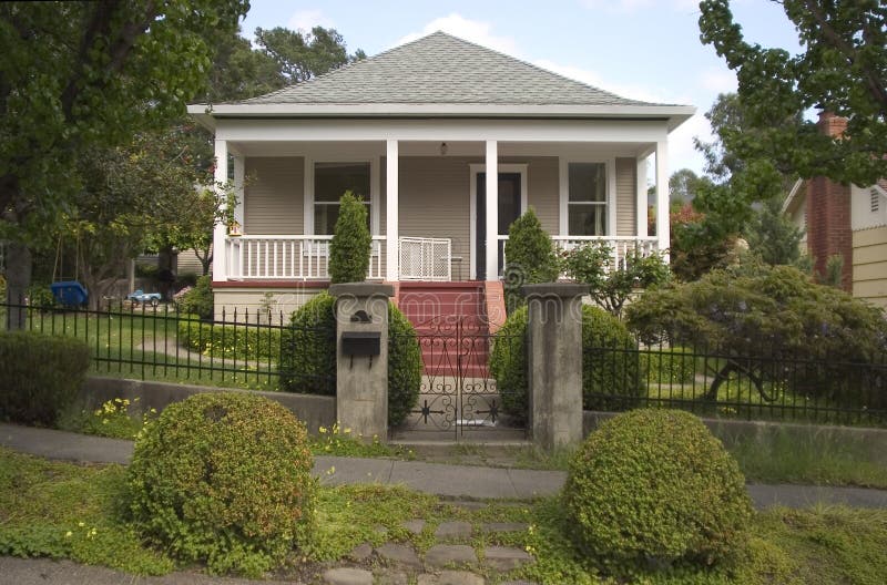 Cute Craftsman Home 1 stock image. Image of nostalgia, americana - 475583