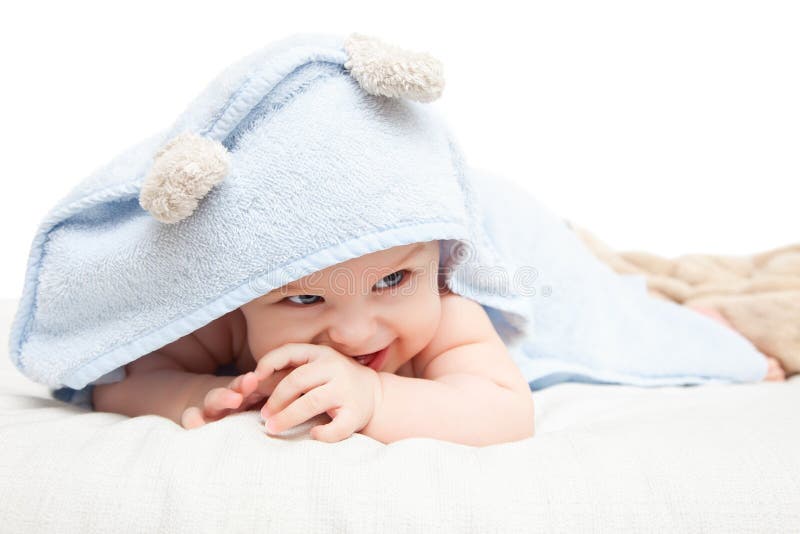 Cute crawling baby stock image. Image of infant, healthy - 27031983