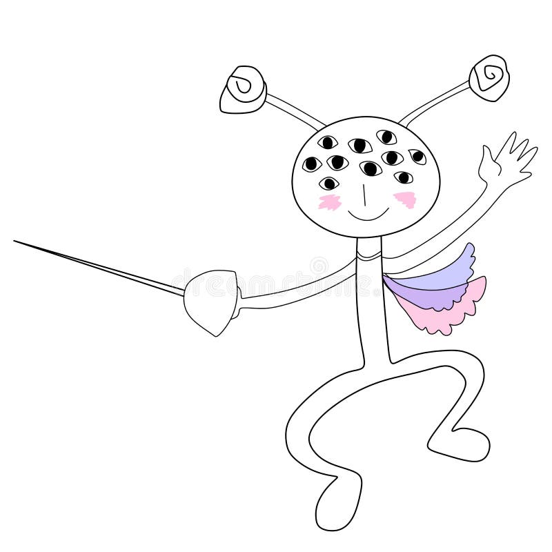 Cute creature stock vector. Illustration of sketch, nature - 57978612