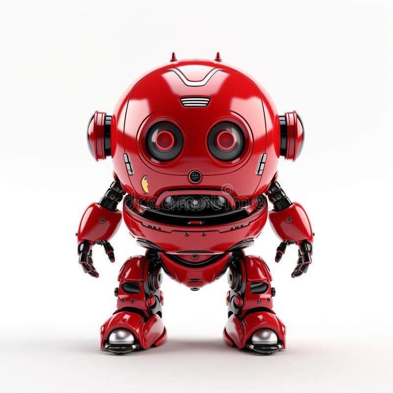 Cute Crimson Grid Bot: a Cinematic Composition with Shallow Depth of ... Cute Crimson Grid Bot: a Cinematic Composition with Shallow Depth of ...