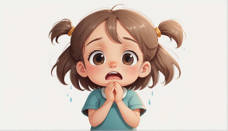 Crying Girl Ai Stock Illustrations – 442 Crying Girl Ai Stock ...
