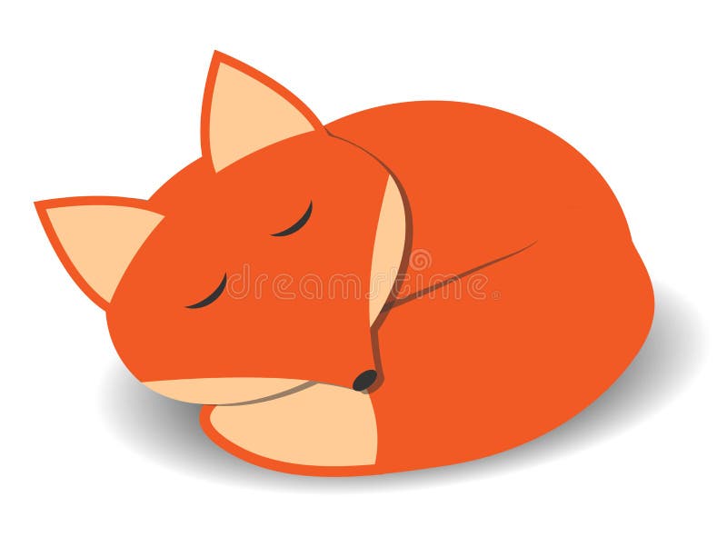 Curled Fox Up Stock Illustrations – 47 Curled Fox Up Stock ...