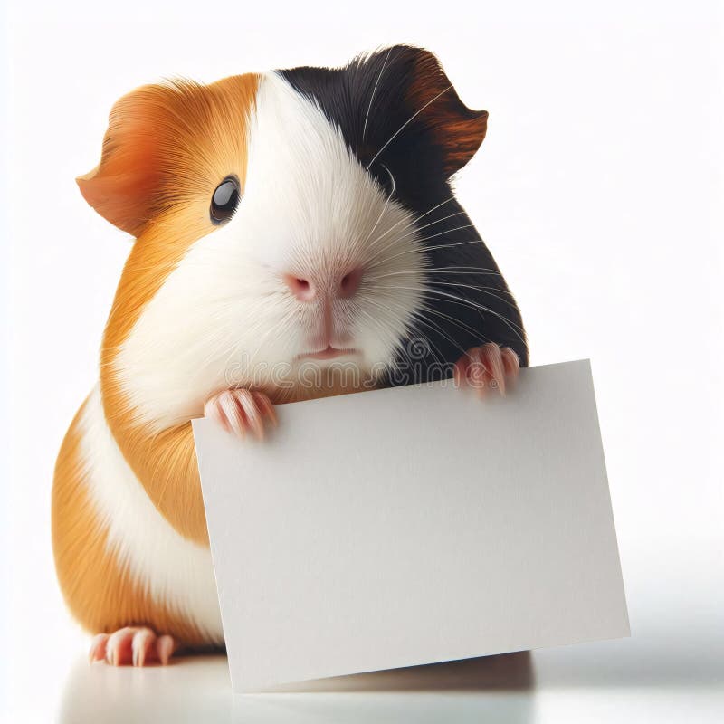 Cute 3d Animals Holding Up an Empty White Sign, All Isolated on a White ...