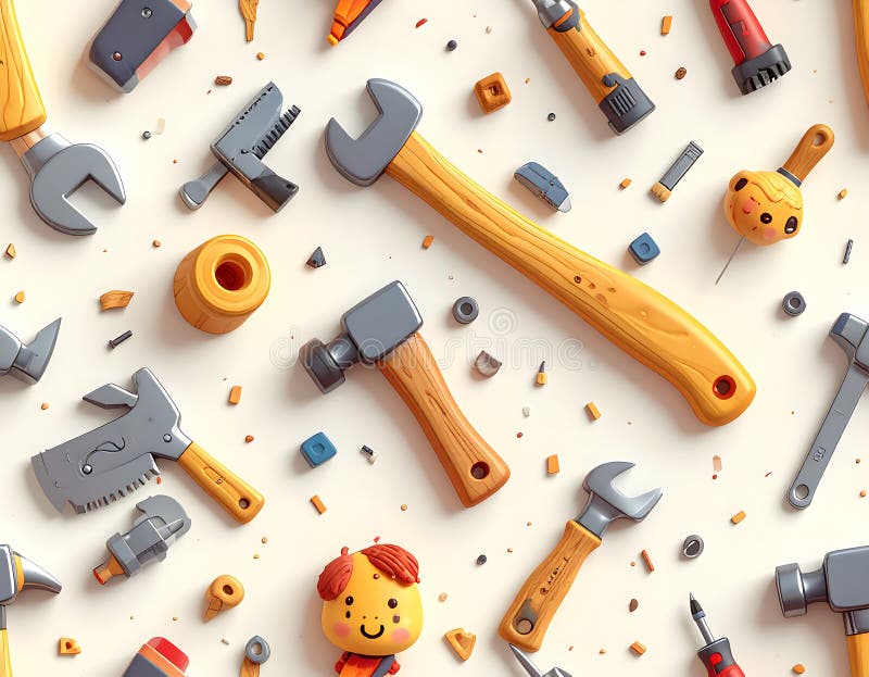 Tools Construction Equipment Pattern Stock Illustrations – 5,438 Tools ...