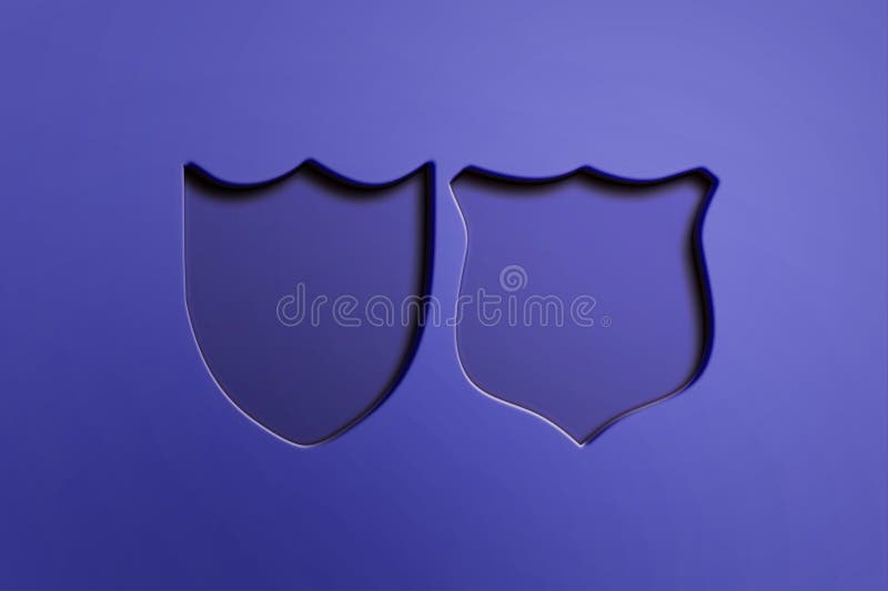 Cute 3d Dark Blue Two Shield Shapes Logo Stock Illustrations – 1 Cute ...