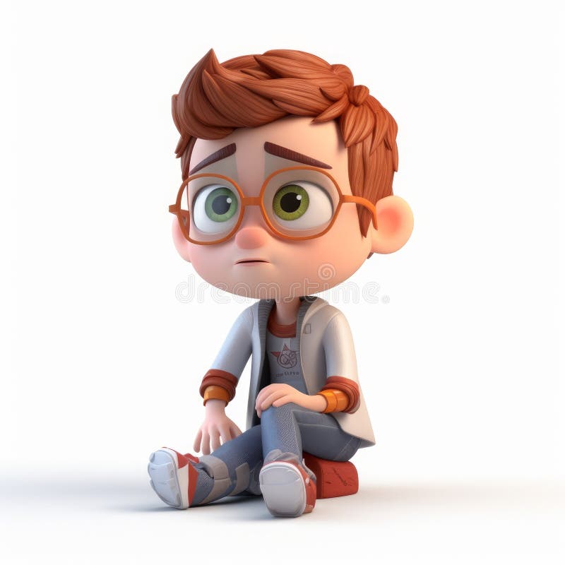 Cute 3d Render of Dexter stock illustration. Illustration of render ...
