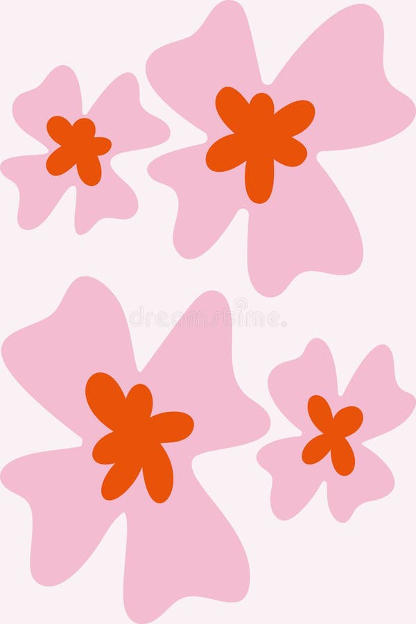 Cute Daisy Flower Botanic Pattern Stock Vector - Illustration of ...