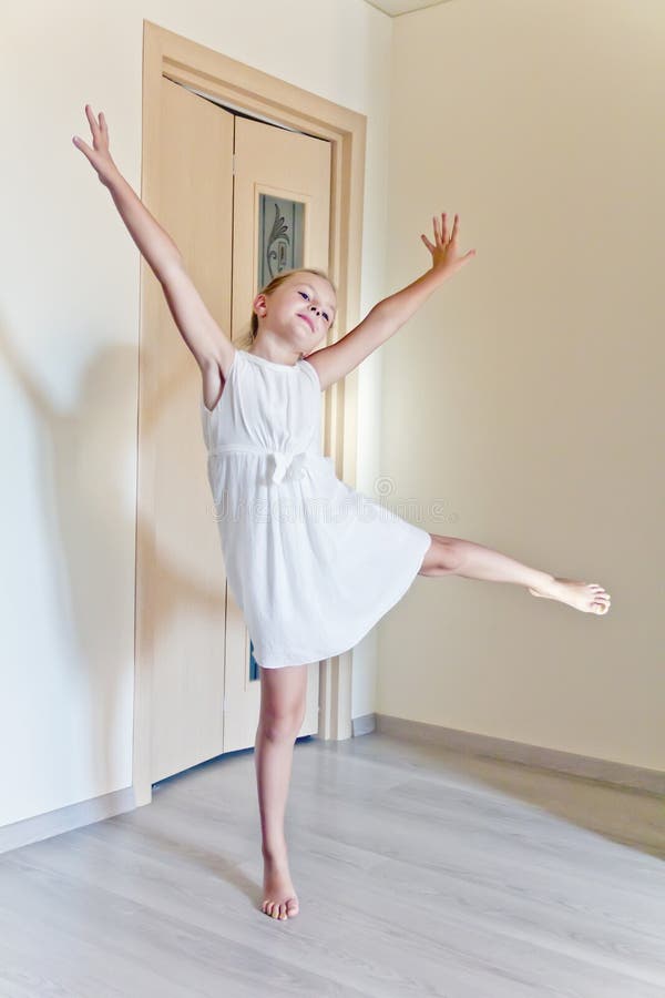 Cute dancing girl stock image. Image of dance, eight - 47386563