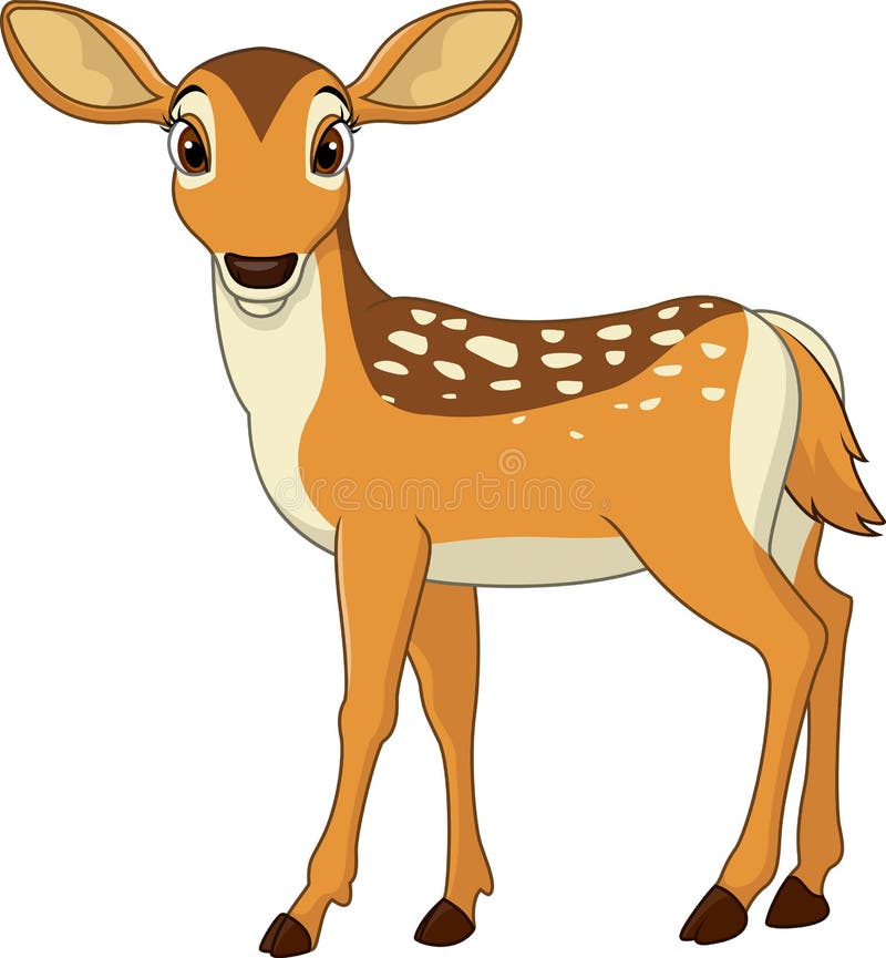 Cute deer cartoon stock vector. Illustration of expression - 78539306