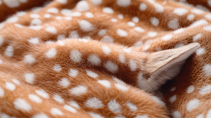 Cute Deer Fawn Sleeping Under Blanket Stock Photo - Image of resting ...