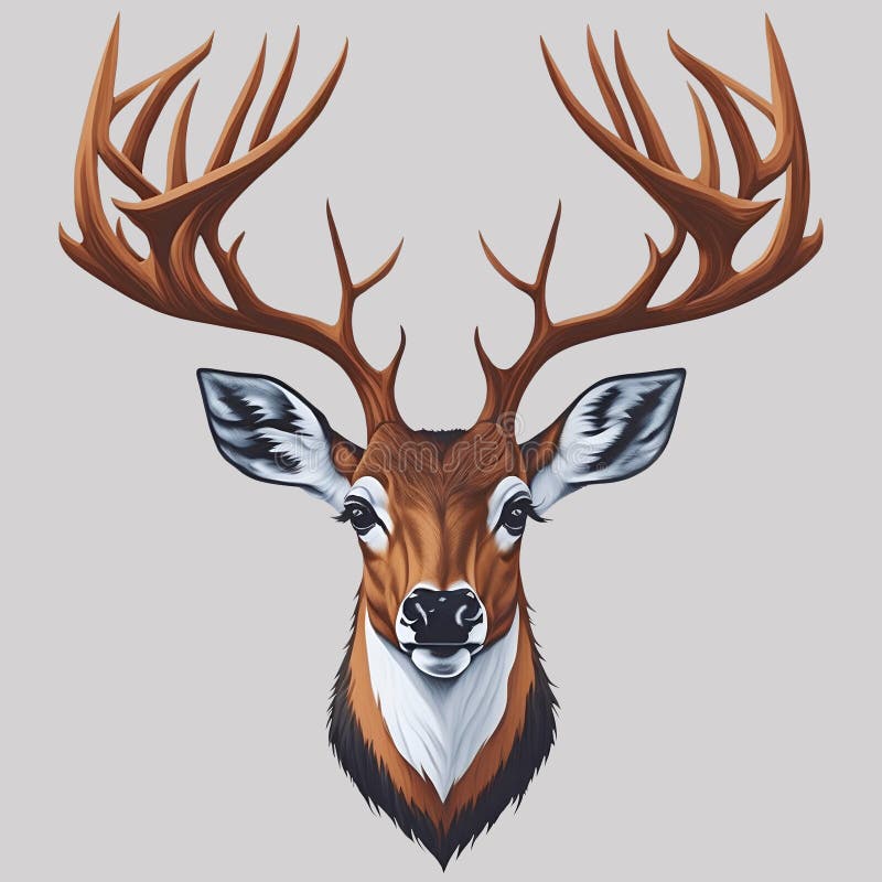 Impala Buck Head Vector Stock Illustrations – 134 Impala Buck Head ...