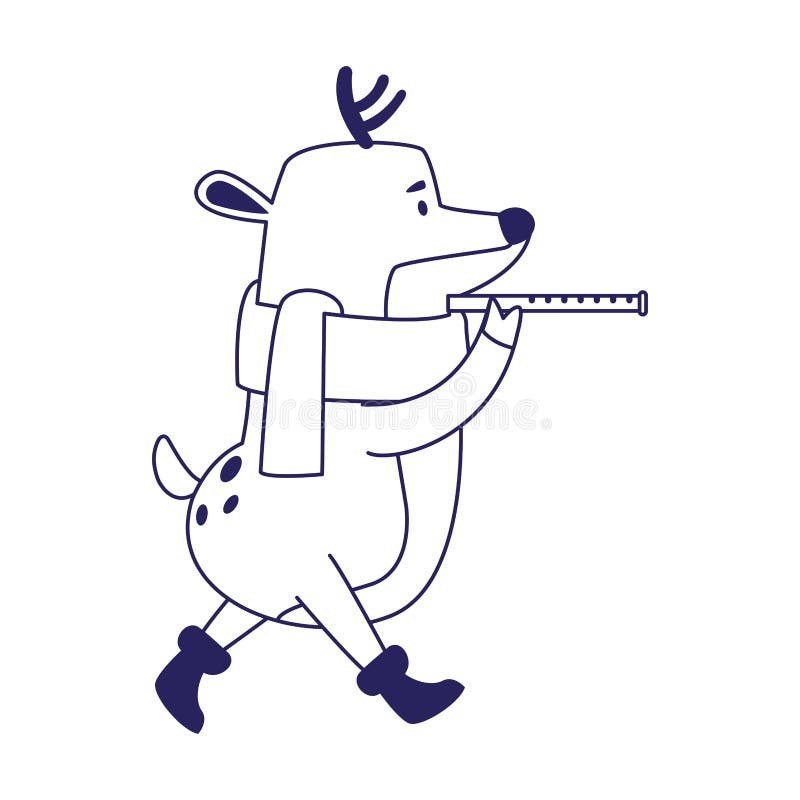 Animals Playing Flute Stock Illustrations – 75 Animals Playing Flute ...