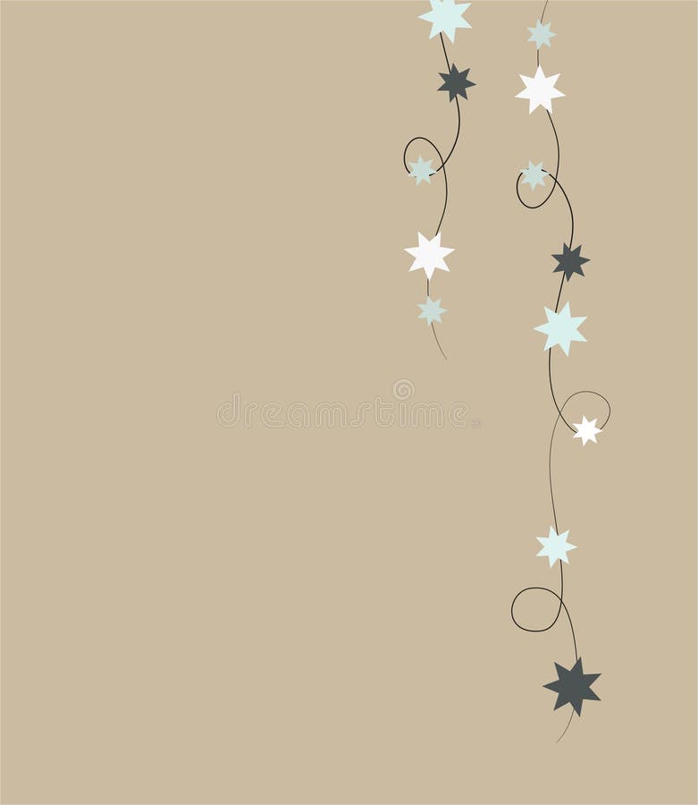 Cute and Delicate Stars on a Dark Background Stock Vector ...