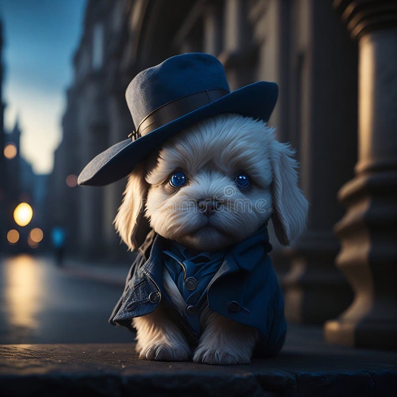 Cute Detective Spy Investigation Coat Magnifying Glass Eye 3d Cartoon ...