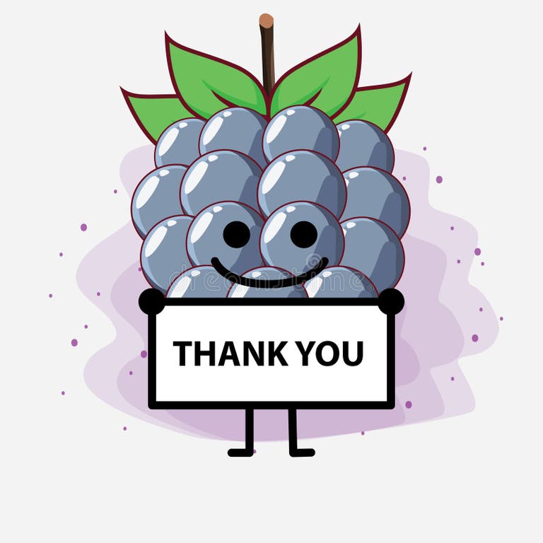 Cute Dewberry Fruit Character Illustration Stock Vector - Illustration ...