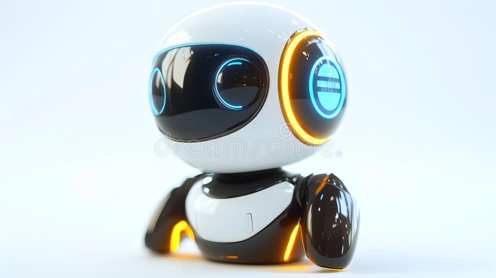 AI-Generated Robot Companion Stock Photo - Image of cute, fiction ...