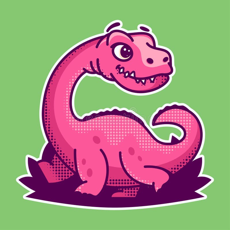 CUTE DINOSAUR MASCOT LOGO stock vector. Illustration of tyrannosaurus ...