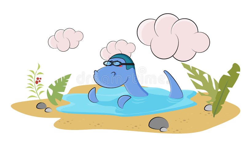 Stegosaurus Swims Stock Illustrations – 5 Stegosaurus Swims Stock ...