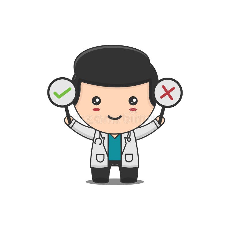 Cute doctor character stock vector. Illustration of cute - 230559878