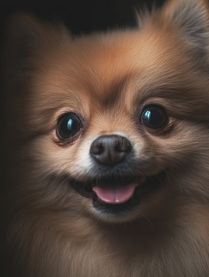 A Cute Dog with a Big Smile on Its Face Stock Photo - Image of portrait ...