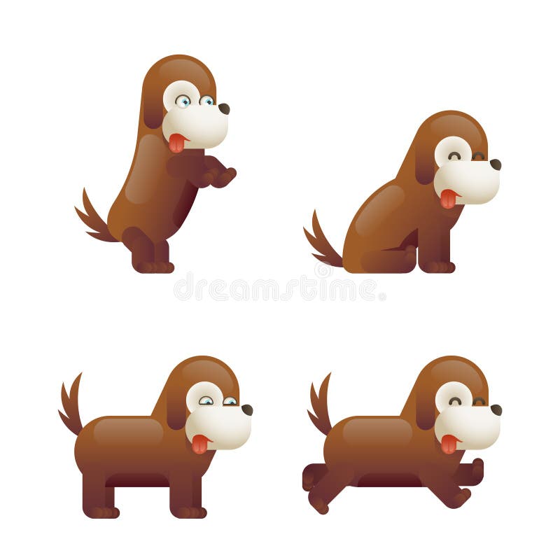 Cute Dog 3d Cartoon Character Isolated Vector Illustration Stock Vector ...