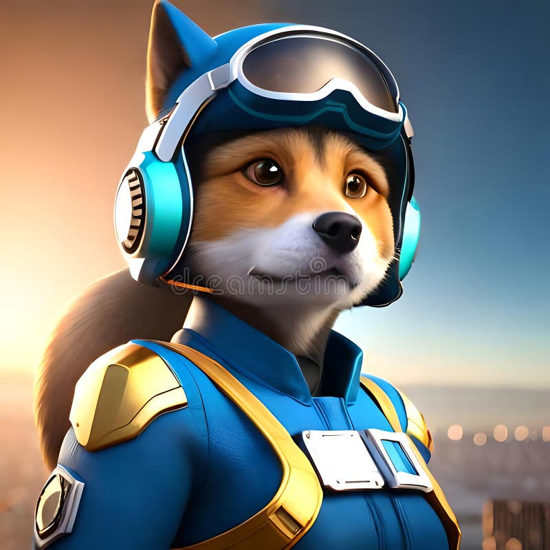 Cute Dog Looking at the Viewer - Ai Generated Image Stock Illustration ...