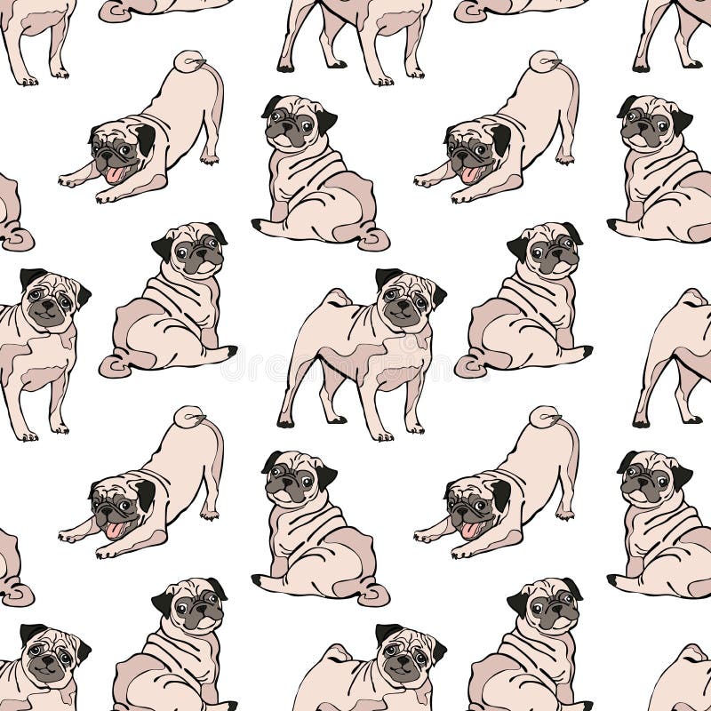 Pug Pattern Stock Illustrations – 5,893 Pug Pattern Stock Illustrations, Vectors & Clipart ...