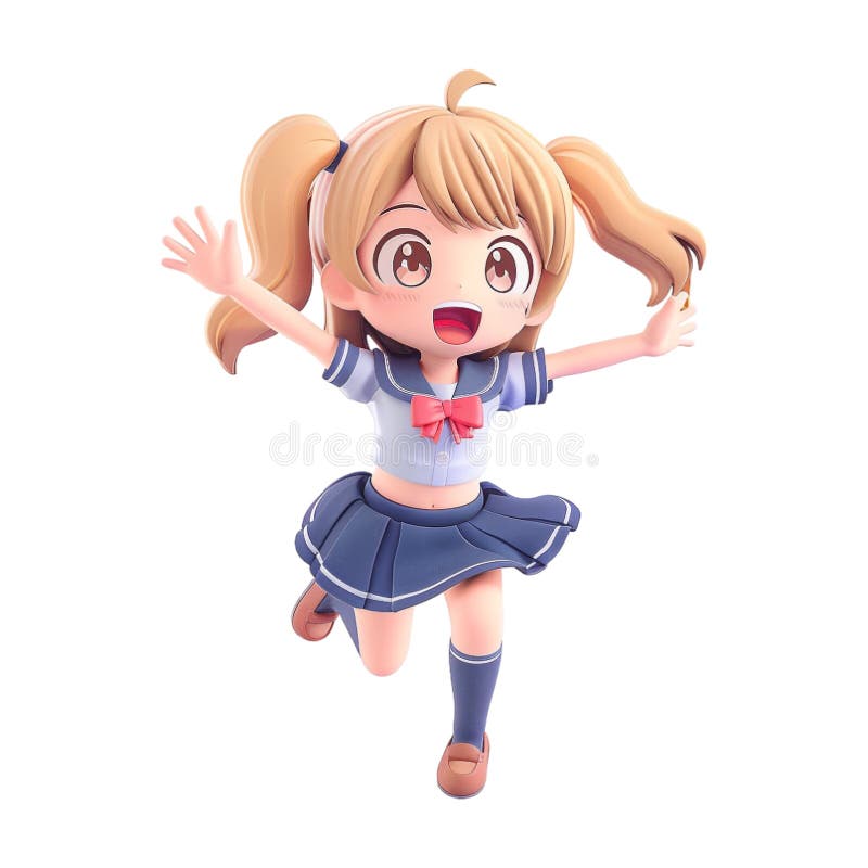 Cute Doll in Happy Mood on Transparent Background - Ai Generated Stock ...