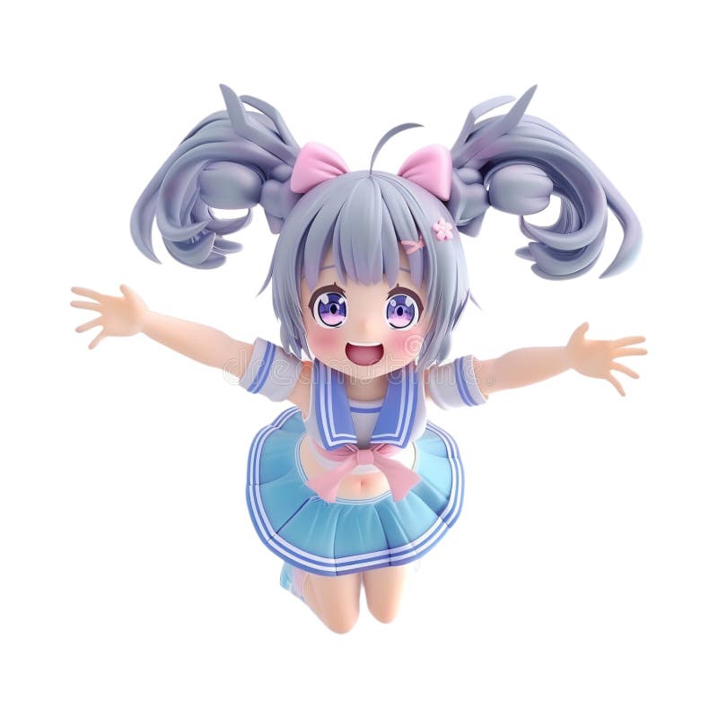 Cute Doll in Happy Mood on Transparent Background - Ai Generated Stock ...