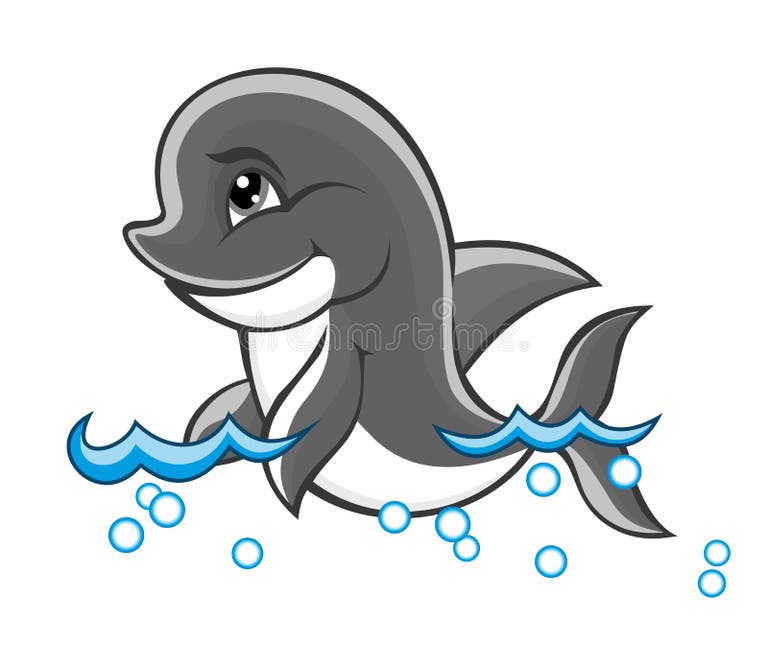 Cute Wild Dolphin Jumping Stock Illustrations – 2,041 Cute Wild Dolphin ...