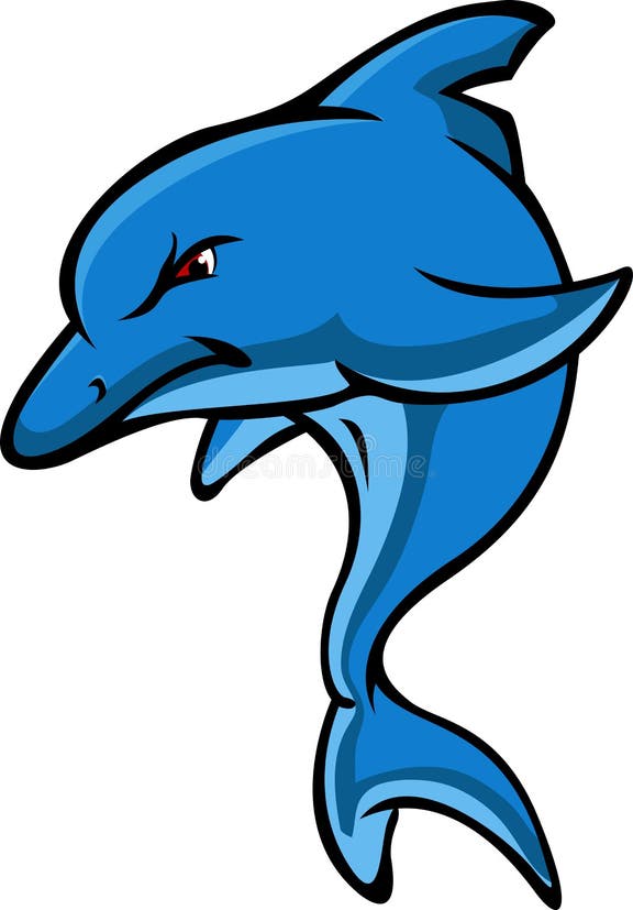 Cute dolphin cartoon stock illustration. Illustration of razorback ...