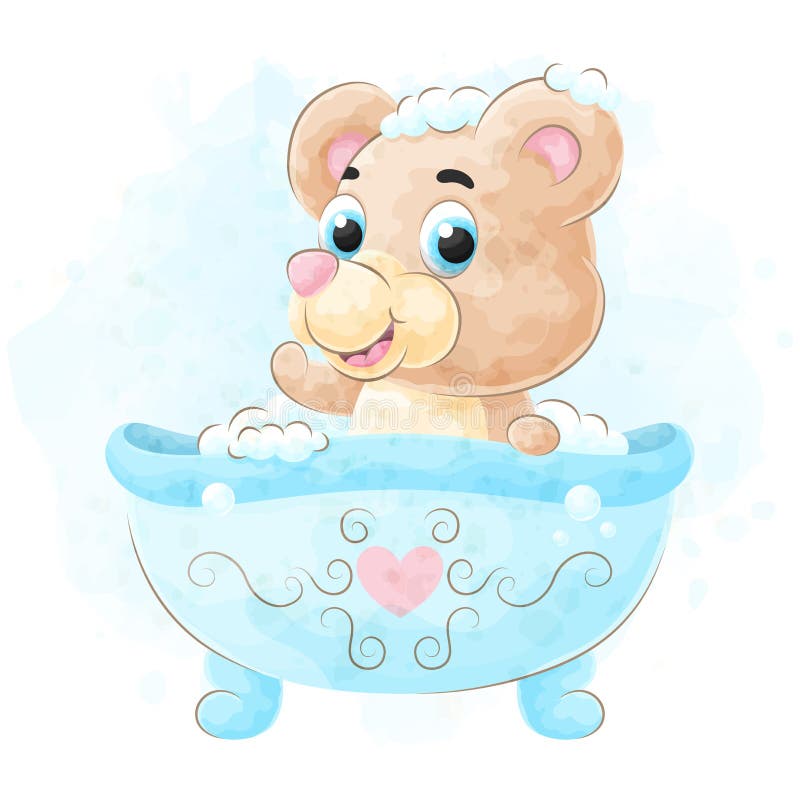 Bear Bathtub Vector Stock Illustrations – 189 Bear Bathtub Vector Stock ...