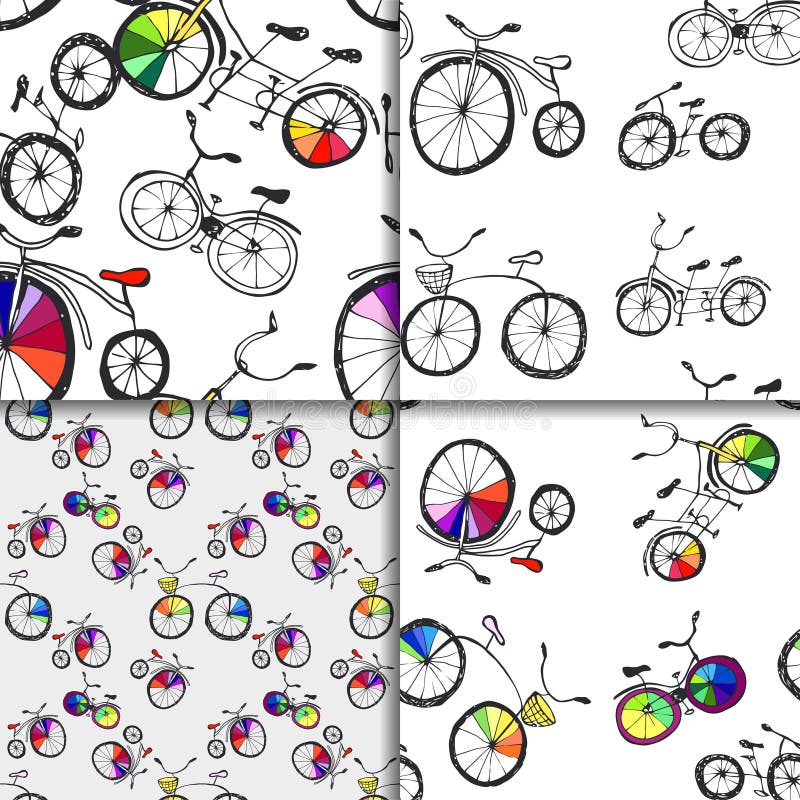 Doodle Bicycles Stock Illustrations – 410 Doodle Bicycles Stock ...