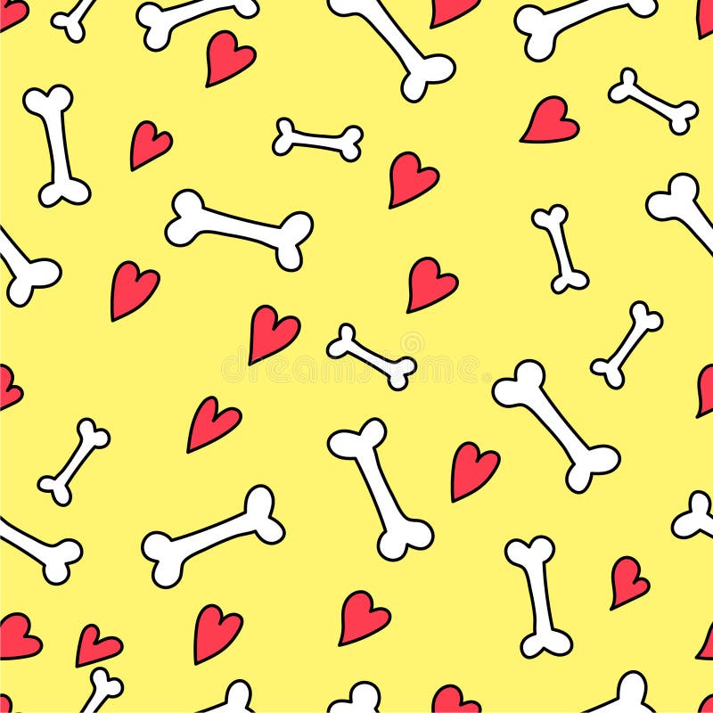 Doodle Bones Pattern for Halloween Textile Design Stock Vector ...