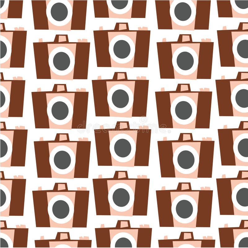 Photo Camera Vector Colorful Flat Seamless Pattern Stock Vector ...