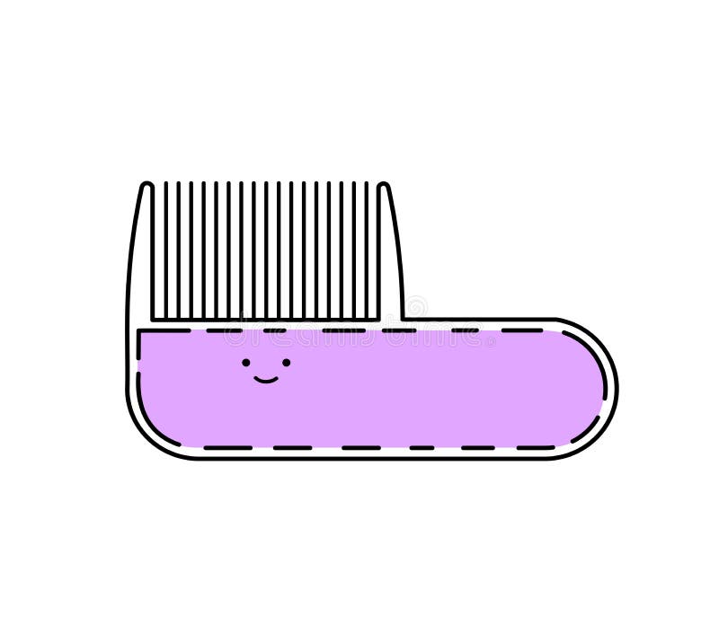 Cute Doodle Comb, Vector Illustration Stock Illustration - Illustration ...