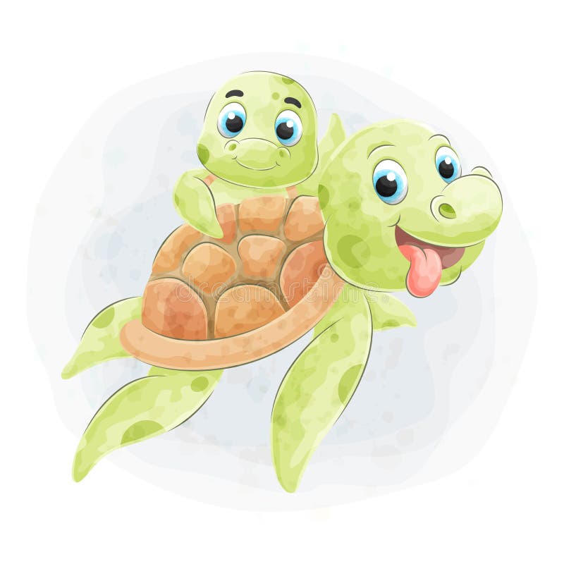 Baby Boy Turtle Clip Art