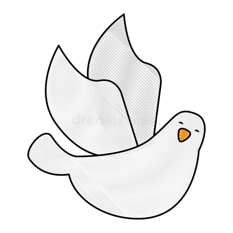 Cute dove flying icon stock vector. Illustration of sign - 92754452