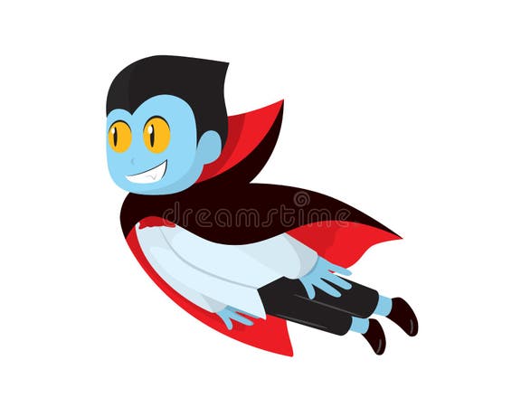 Cute Dracula with Flying Gesture Stock Vector - Illustration of ...