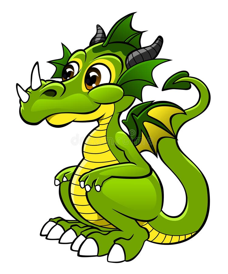 Clipart De Dragon Mignon Dragon Wearing A Face Mask Vector Graphic By